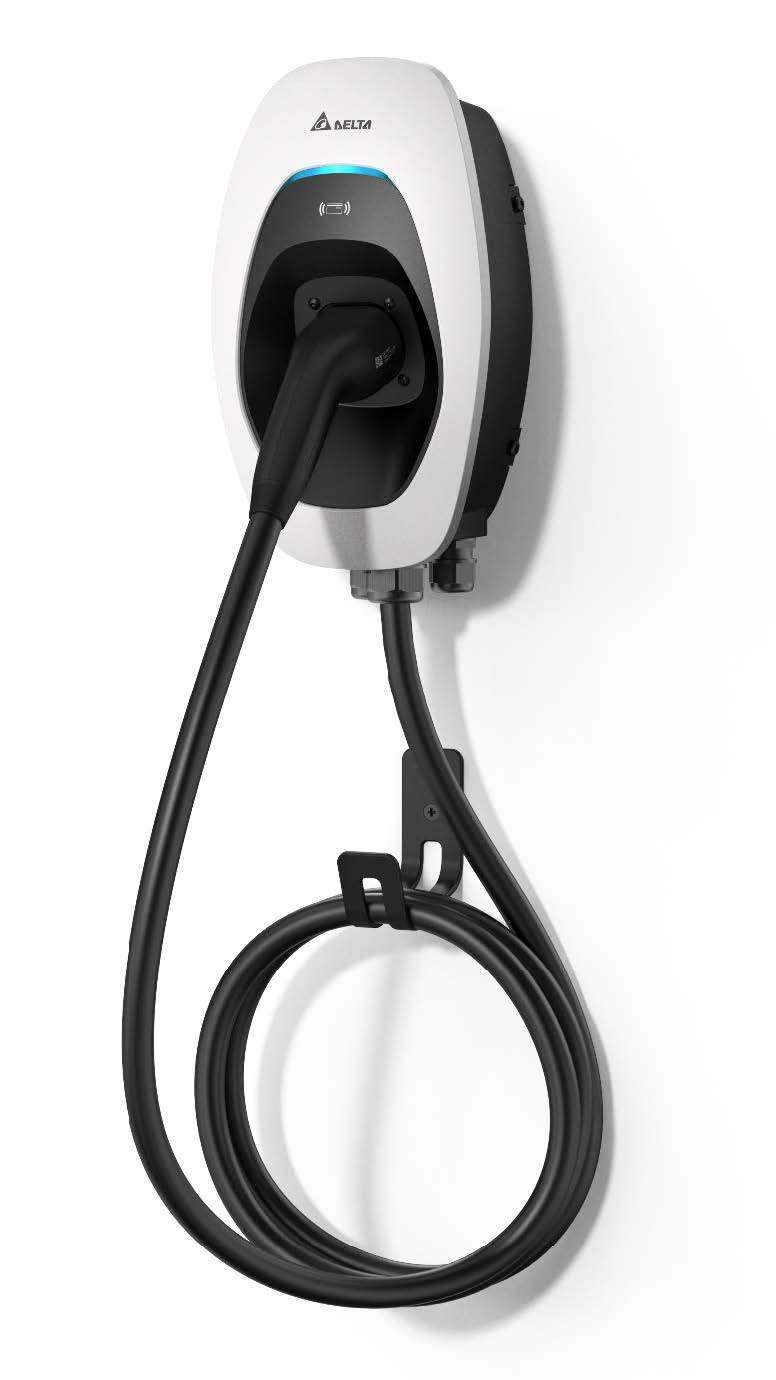 Delta AC MAX Basic 22kW EV Charger T2 Tethered 5m Cable — Ideal ...