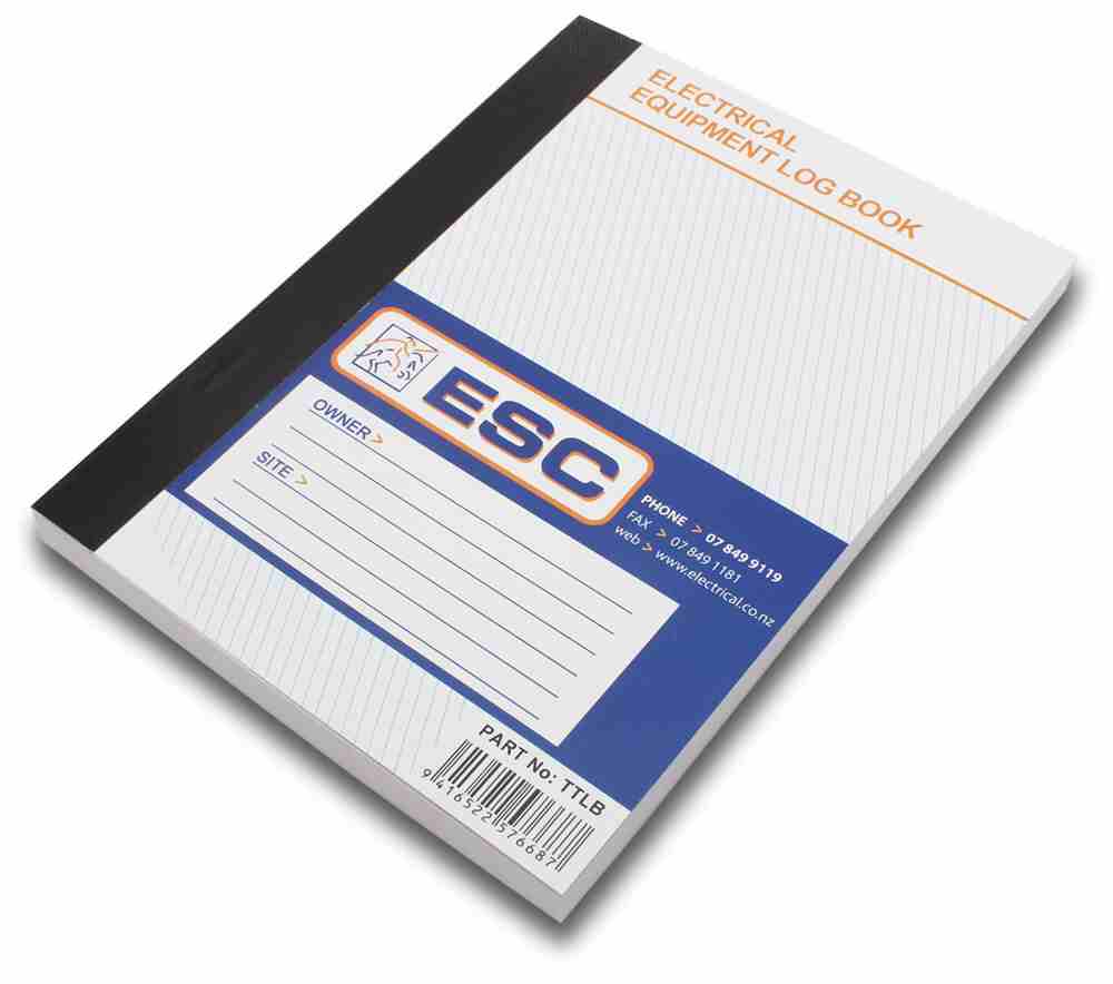 Test Tag Log Book 100 Page — Ideal Electrical Suppliers Limited