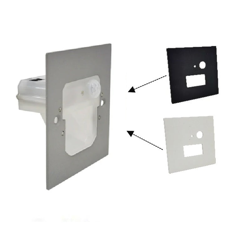 Mali 2 Step Light Square CCT PIR Black/White — Ideal Electrical ...