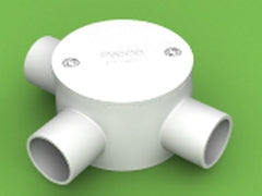 Conduit Junction Box 3 Way 25mm LSZH-FR/HFT White — Ideal Electrical ...