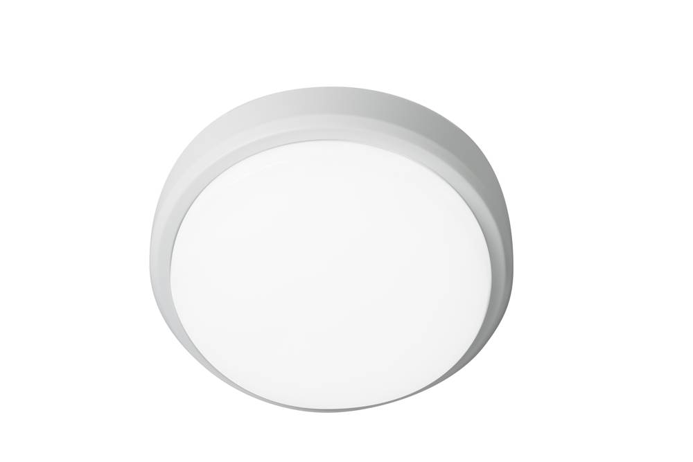 Ohio Bulkhead Round LED IP54 Warm White Black & White Trim — Ideal ...