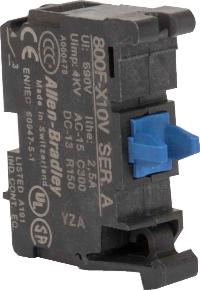 800F Contact Block 1N/O Low Volt — Ideal Electrical Suppliers Limited