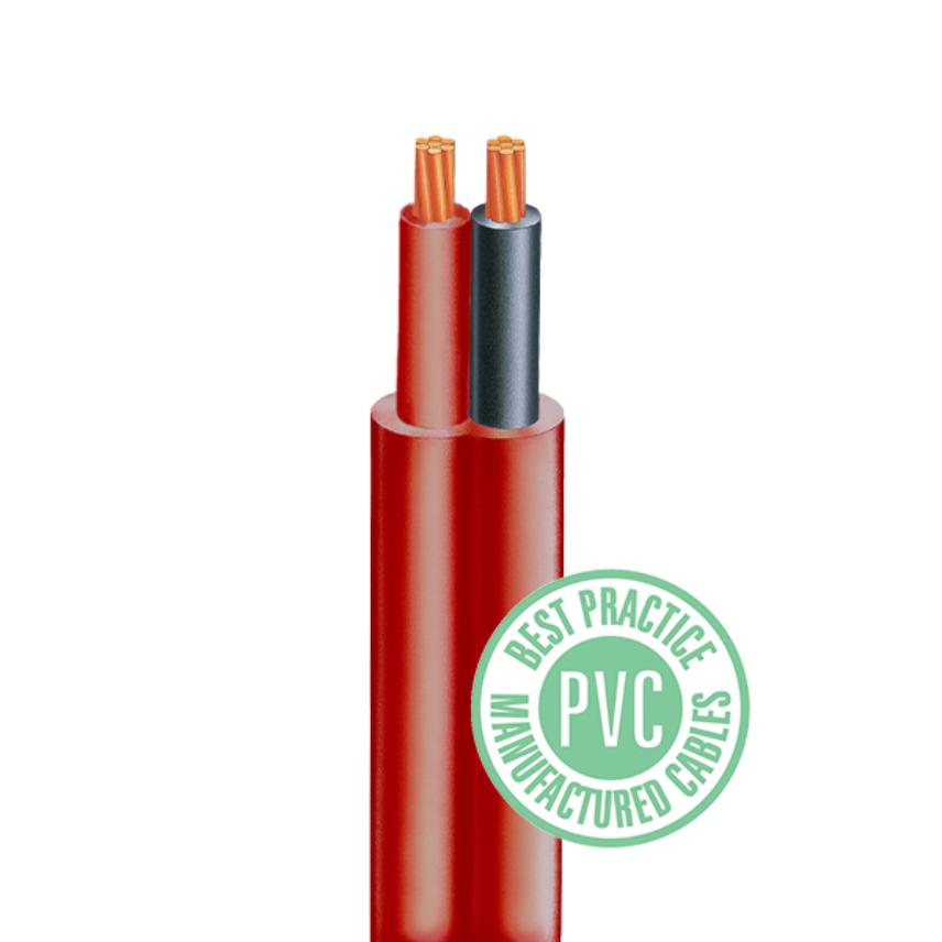 Cable 1.5mm 2c Flat TPS Red/Black Red Sheath — Ideal Electrical ...
